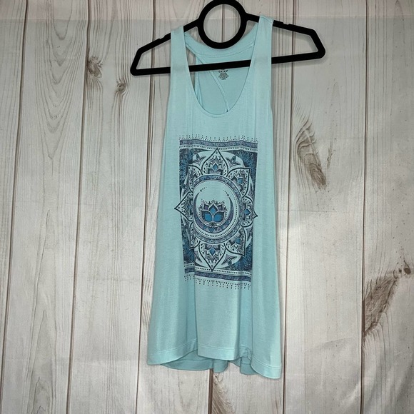 GAIAM | Tops | E37 Gaiam Tank Aqua Large | Poshmark